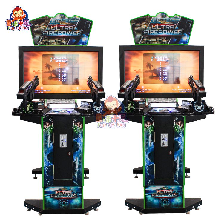 Ultra FirePower children's shooting aliens game machine Coin Operated ...
