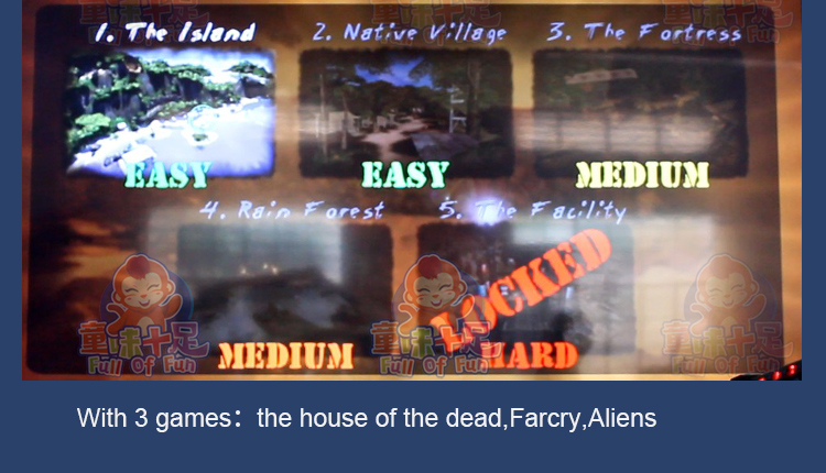 Ultra FirePower children's shooting aliens game machine Coin Operated ...