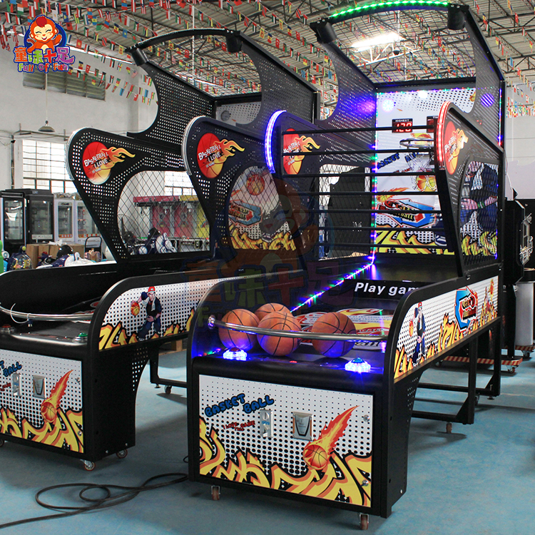 Coin Operated Indoor Electric Basketball Shooting Arcade Game Machine ...