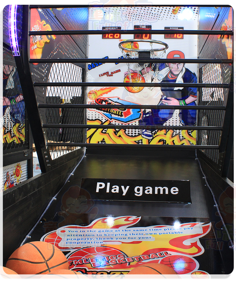 Coin Operated Indoor Electric Basketball Shooting Arcade Game Machine ...
