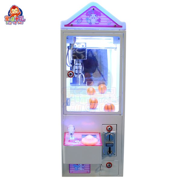 White Coin Operated Mini Claw Machine For Sale - CoinGamesMachine