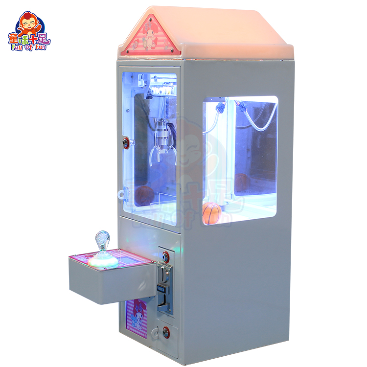 White Coin Operated Mini Claw Machine For Sale - CoinGamesMachine