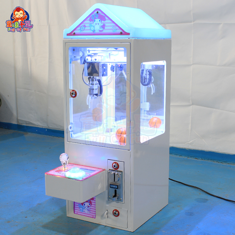 White Coin Operated Mini Claw Machine For Sale - CoinGamesMachine