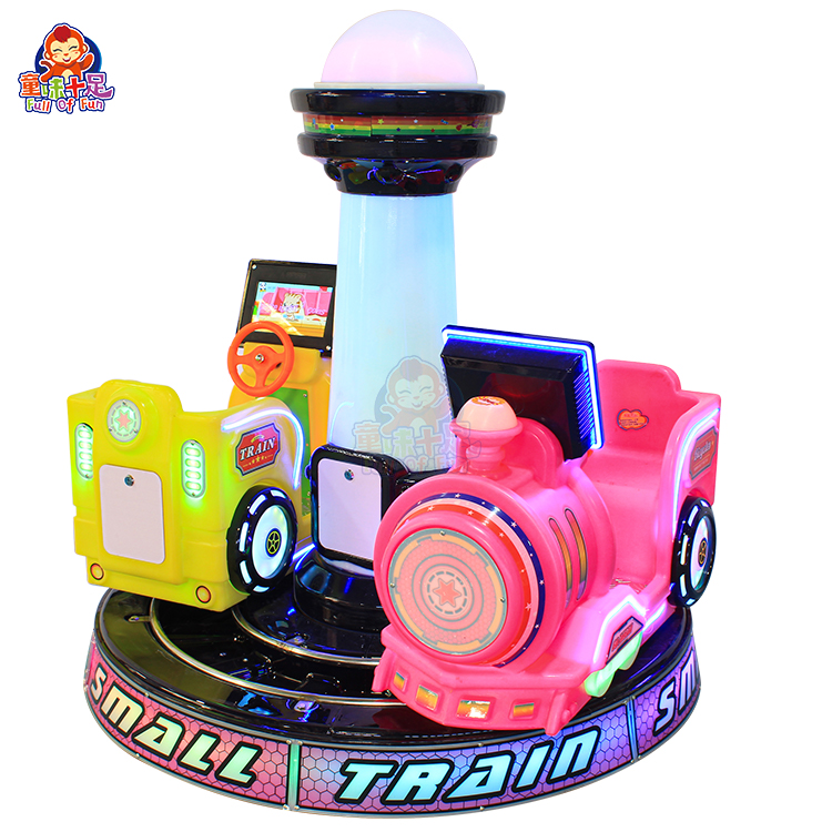 Double Seat Coin-Operated Kiddie Ride Train - CoinGamesMachine
