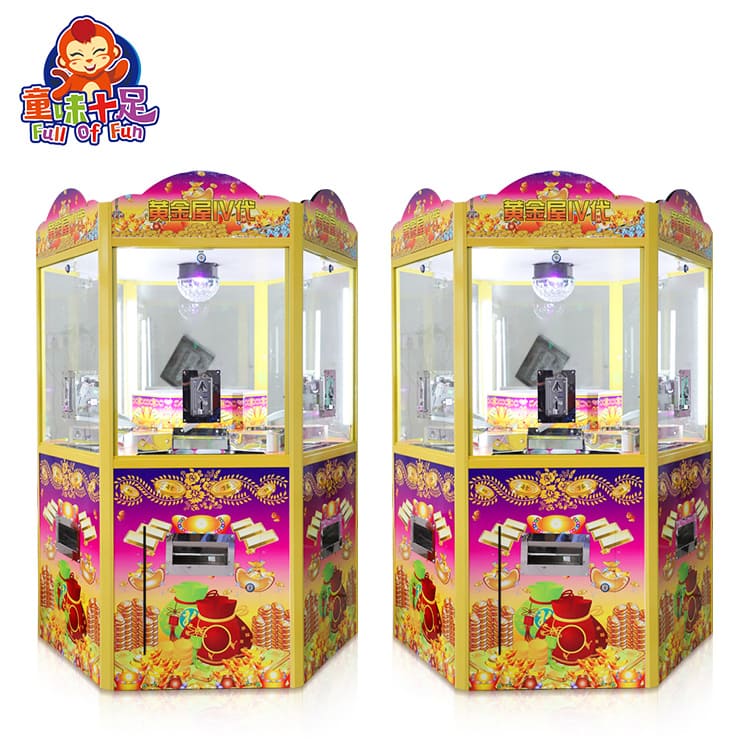 Golden House 6-Player Coin Pusher Machine - CoinGamesMachine